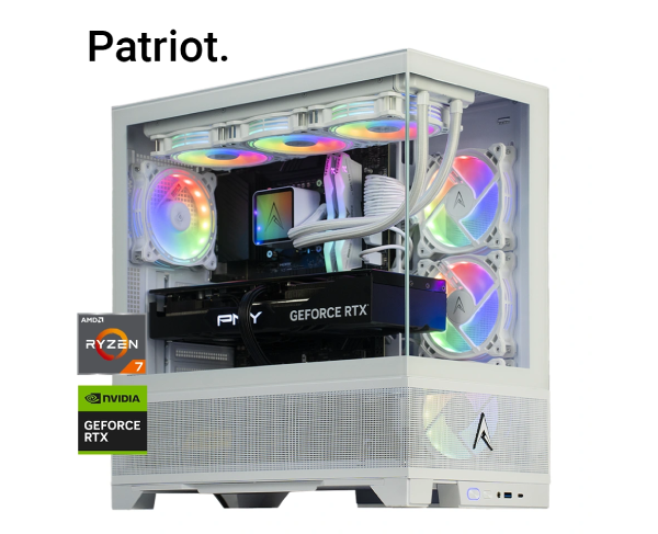 Allied Patriot Ryzen 7 5700X | RTX 4070 Gaming PC - White Edition ...
