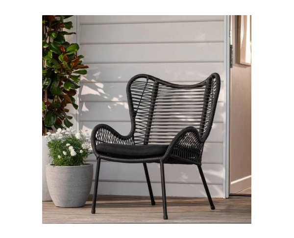 Mimosa Black Wicker Butterfly Chair – Mimosa – Outdoor