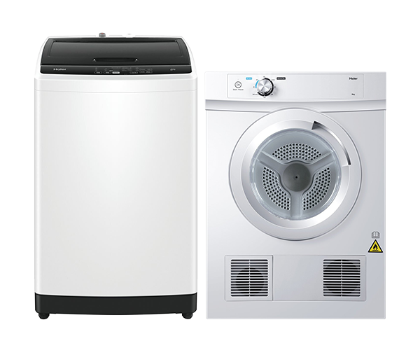 Haier 6kg Top Load Washing Machine + Haier 6kg Vented Dryer Bundle ...