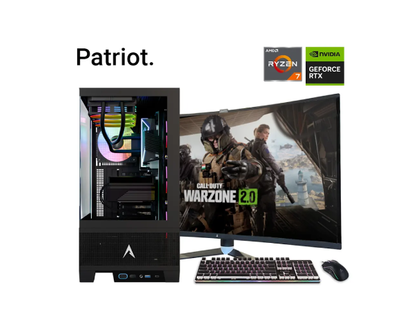 Allied Patriot Ryzen 7 9800X3D | RTX 5080 16GB Gaming PC Bundle- Black ...
