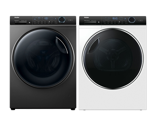 Haier 9.5kg Front Loader Washing Machine + Haier 9kg Heat Pump Dryer ...